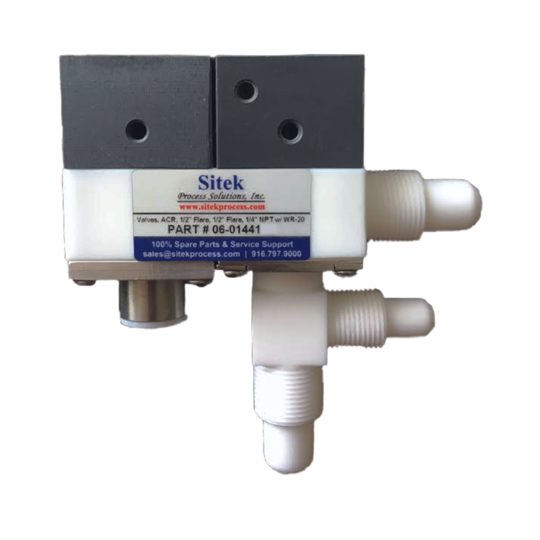 ACR Valve (1/2"F x 1/2"F x 1/4"FNPT) with WR-20 Option for DI Water on ...